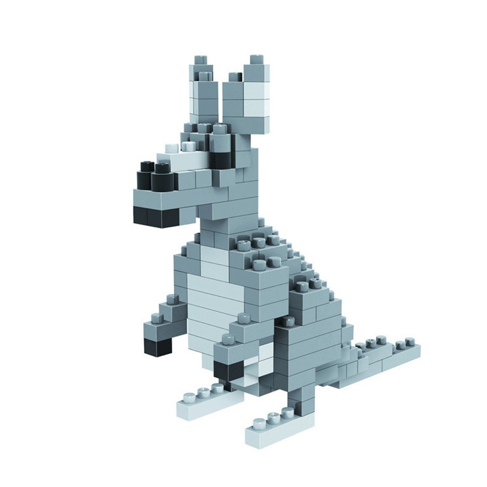 LOZ Animal Series Kangaroo Diamond Mini Building Blocks DIY Block Toys ...