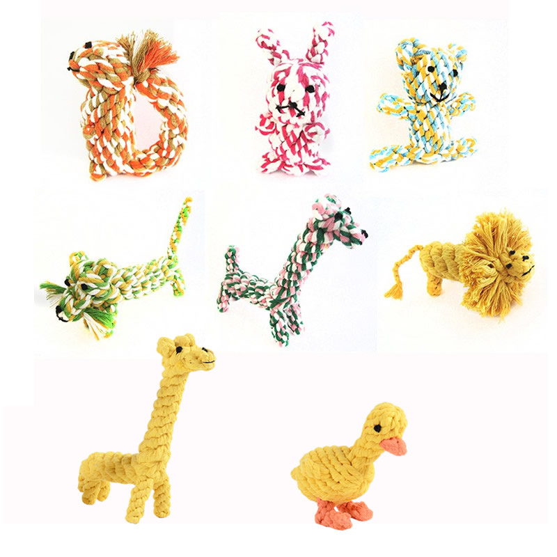 Pet Dog Rope Toys Grinding Teeth String Dental Cleaning Chew Toys ...