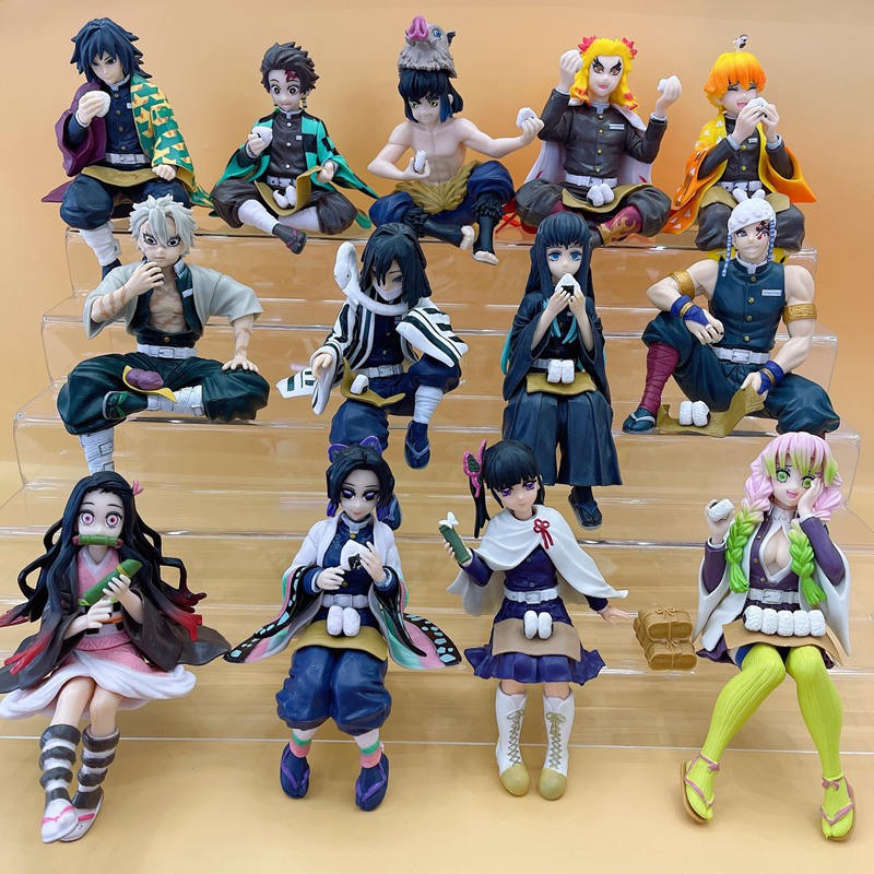 13Pcs Demon Slayer Action Figures PVC Display Models Kids Toys Cake ...