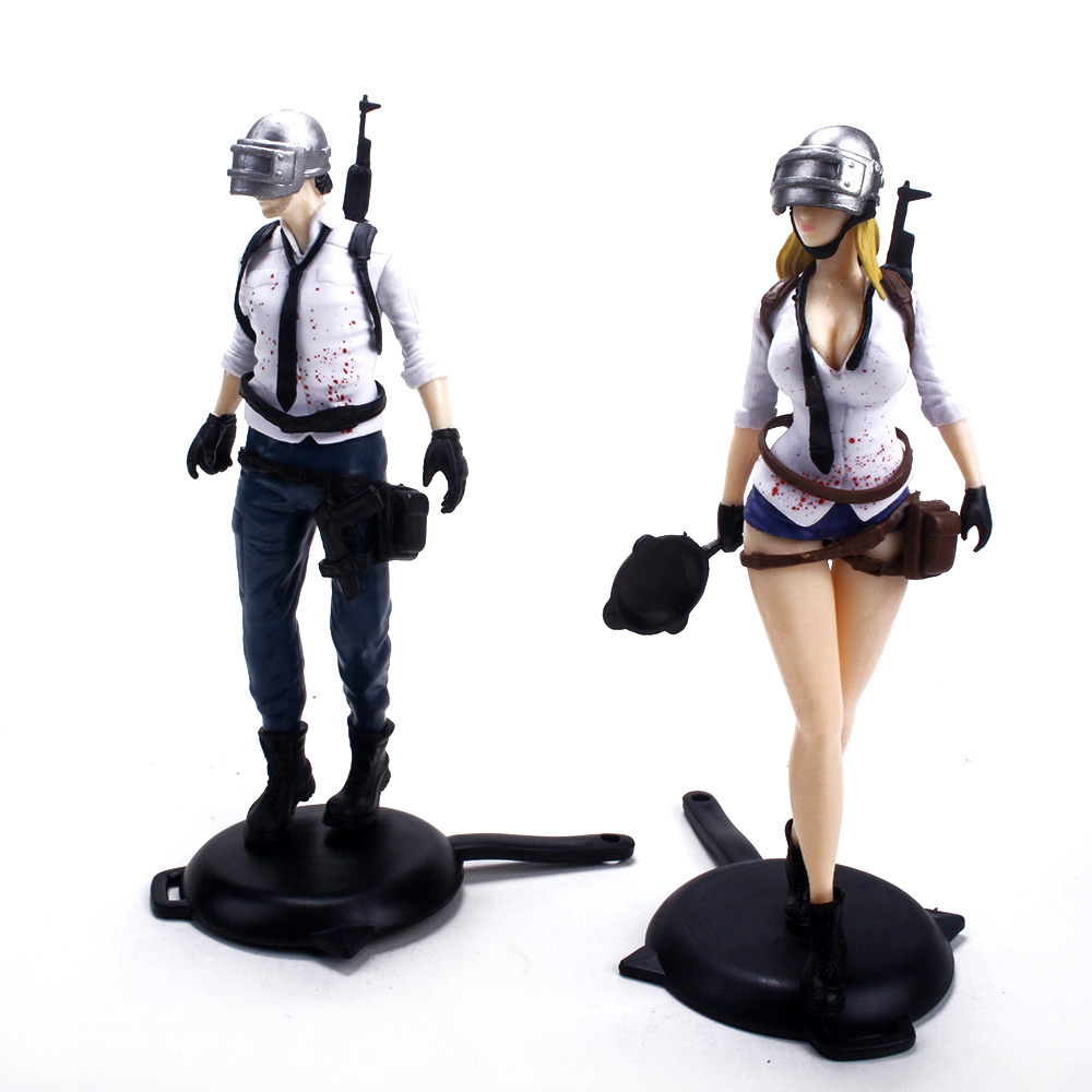 2Pcs PUBG Game Characters Mini Action Figures Figurines Cake Toppers ...