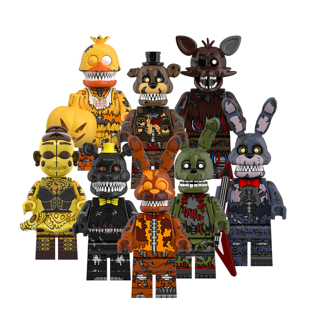 8-Pack Five Nights At Freddy's Nightmare Freddy Chica Phantom Foxy ...