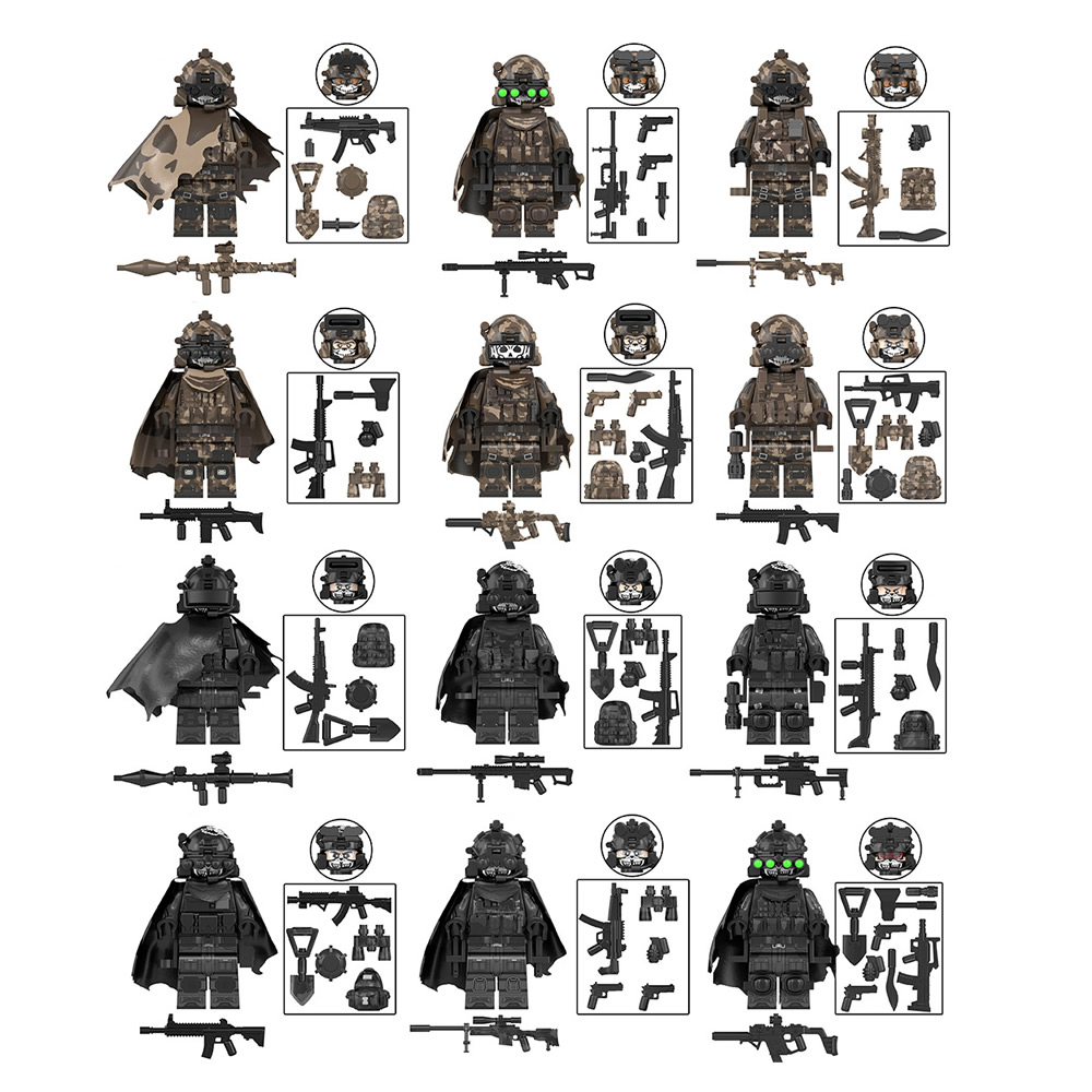 WM Blocks Military Special Forces Building Block Mini Figures Toys Set ...