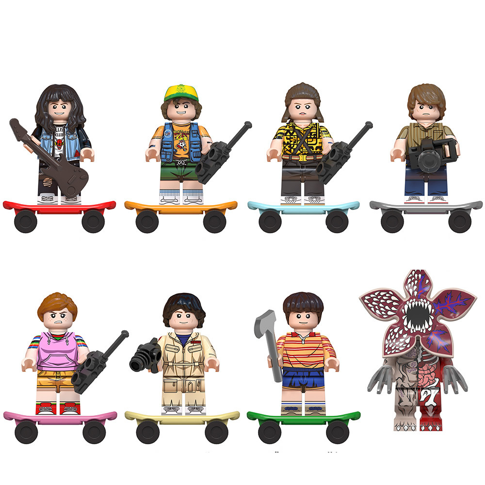 8-Pack Stranger Things Demogorgon Eleven Dustin Mini Action Figures ...