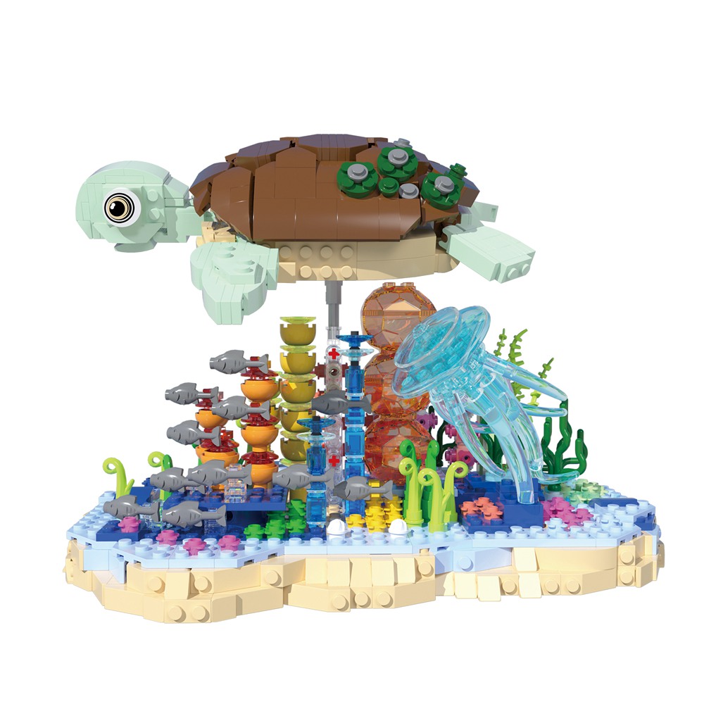 Sea Turtle Building Blocks Kit DIY Bricks Educational Toys Model ...