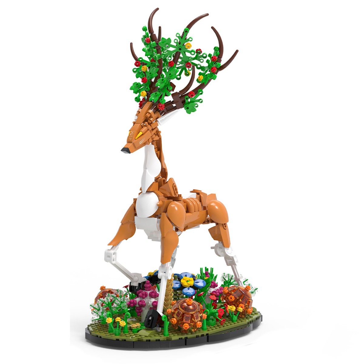 Deer In Bloom Building Kit Block Toys DIY Bricks Set Display Model ...