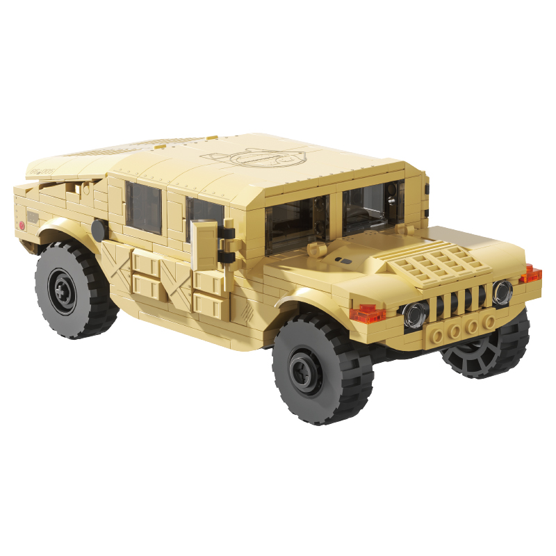 Military Vehicle H1 Model Building Blocks Kit DIY Bricks Kids ...