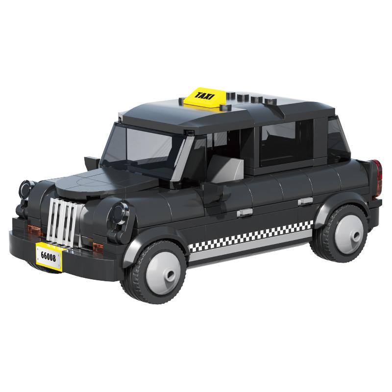 TAXI Car Model Building Blocks Kit DIY Bricks Kids Educational Toys ...