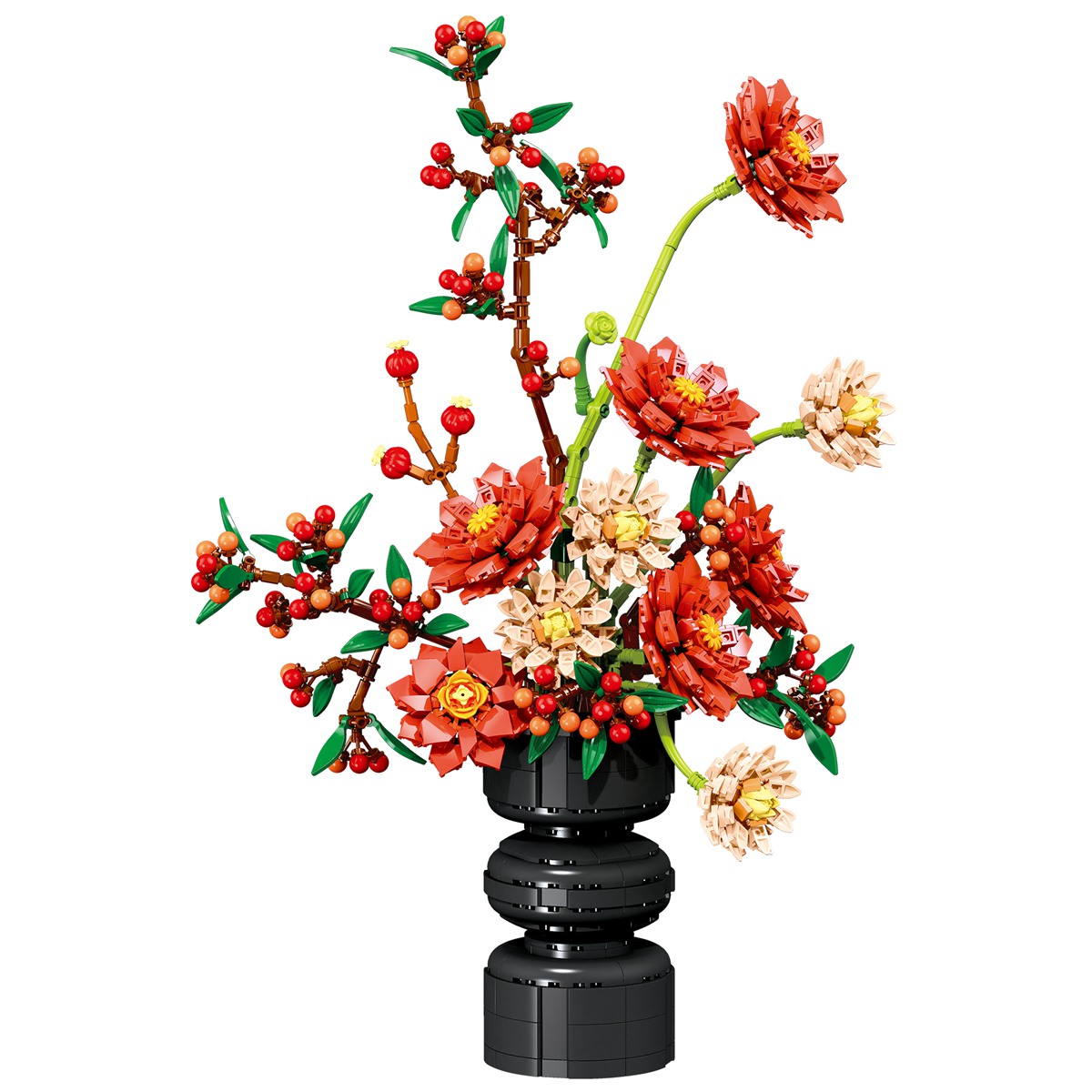 Flowers Collection Building Blocks Kit Dah-lia Display Model 1416Pcs ...