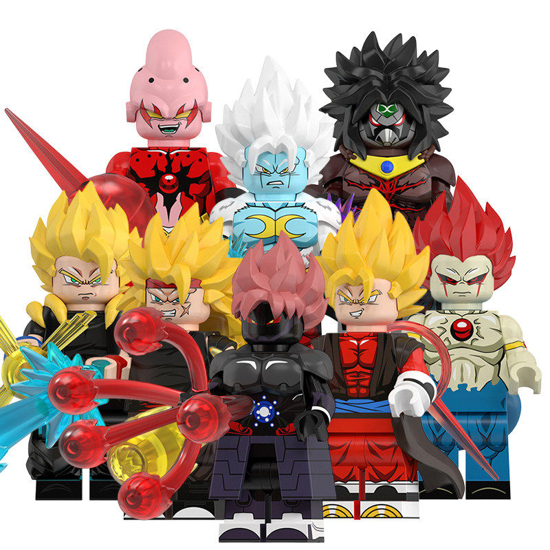 8-Pack Dragon Ball Building Blocks Mini Action Figures Devil Buu ...