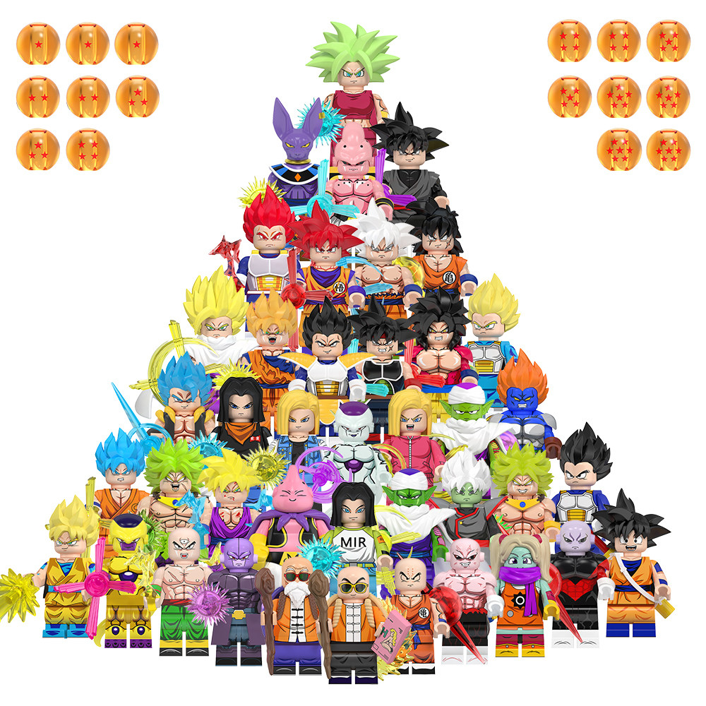 WM Blocks Dragon Ball Anime Characters Building Blocks Mini Figures DIY ...